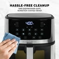 Kalorik 7-Quart Touchscreen Air Fryer with Window, in Stainless Steel ...