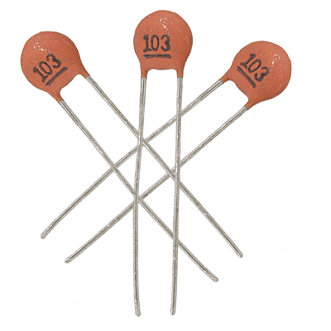 Unique Bargains 50 x DC 50V 0.01uF Radial DIP Ceramic Disc Capacitors ...