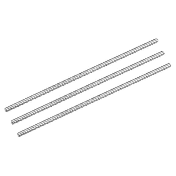 Uxcell Fully Threaded Rod M4 x 190mm 0.7mm Thread Pitch 304 Stainless ...