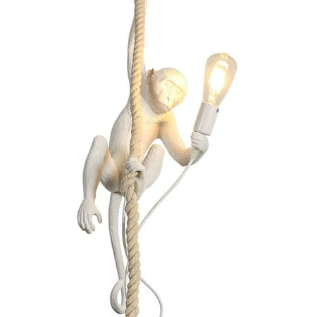 SAYDY Monkey Ceiling Light Art Creative Pendant Light Lifelike Resin ...