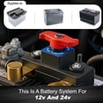 Car Battery Disconnect Switch, 12V-24V Pure Copper Power Cut-Off ...