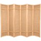 6 ft. Tall Jute Shoji Screen - 6 Panel - Natural - Walmart.com