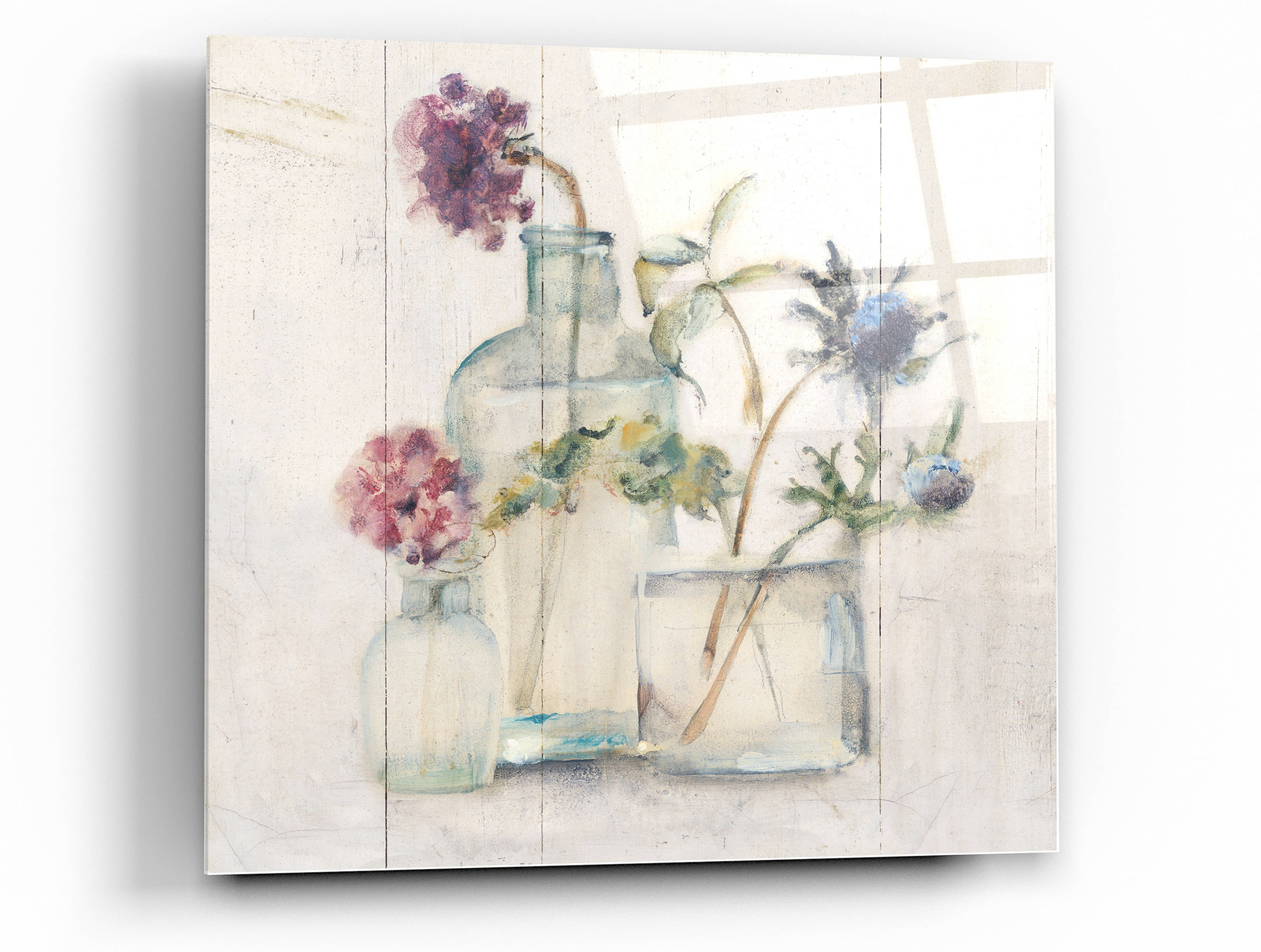 Epic Art 'Blossoms on Birch II' by Cheri Blum, Acrylic Glass Wall Art ...