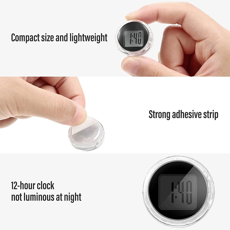 Car Dashboard Clock Waterproof Self-adhesive Motorcycle Digital Clock ...