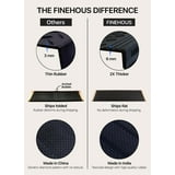FINEHOUS Rubber Stair Treads Non-Slip Outdoor 35”x10” (5-Pack) – Anti ...