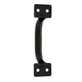 Bulldog Hardware Utility Door Pull, 6-1/2 in, Black Steel Handle for ...