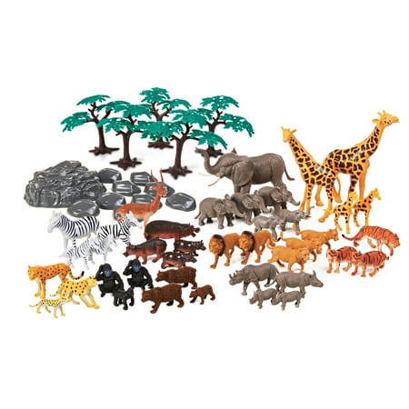 Adventure Force Safari Animals Jumbo Bucket, 55 Pieces - Walmart.com ...