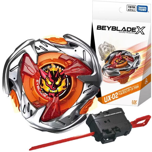 Serie 2024 Beyblade X Starter UX-02 Hells Hammer 3-70H | Bodega Aurrera en línea