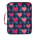 Blue Plaids Pink Hearts Valentine Accordion File Organizer Expanding ...