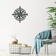 Metal Nautical Compass Wall Art Wall Hanging Compass Wall Decor ...