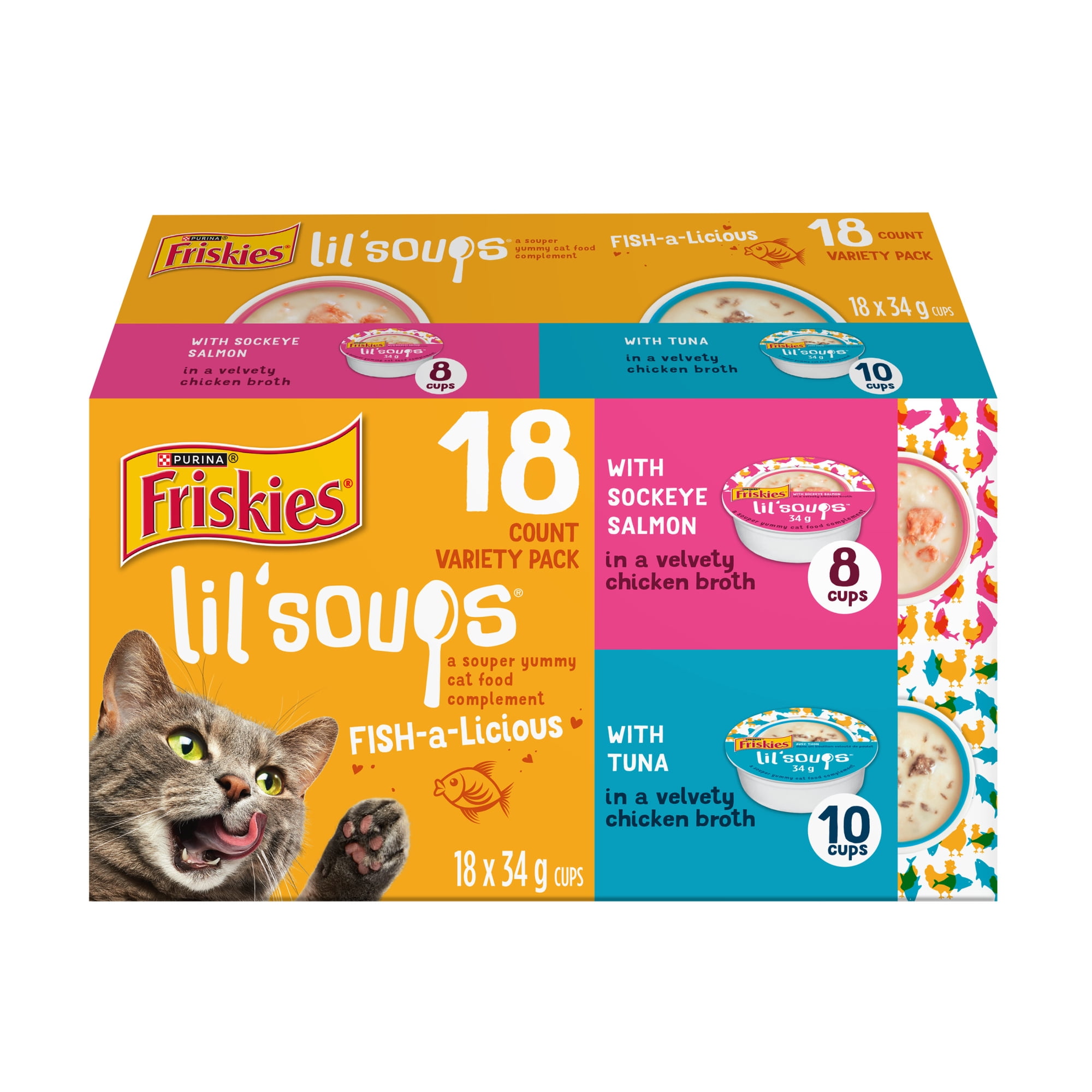 Click here for Friskies Lil Soups Fish-A-Licious Variety Pack  Ca... prices