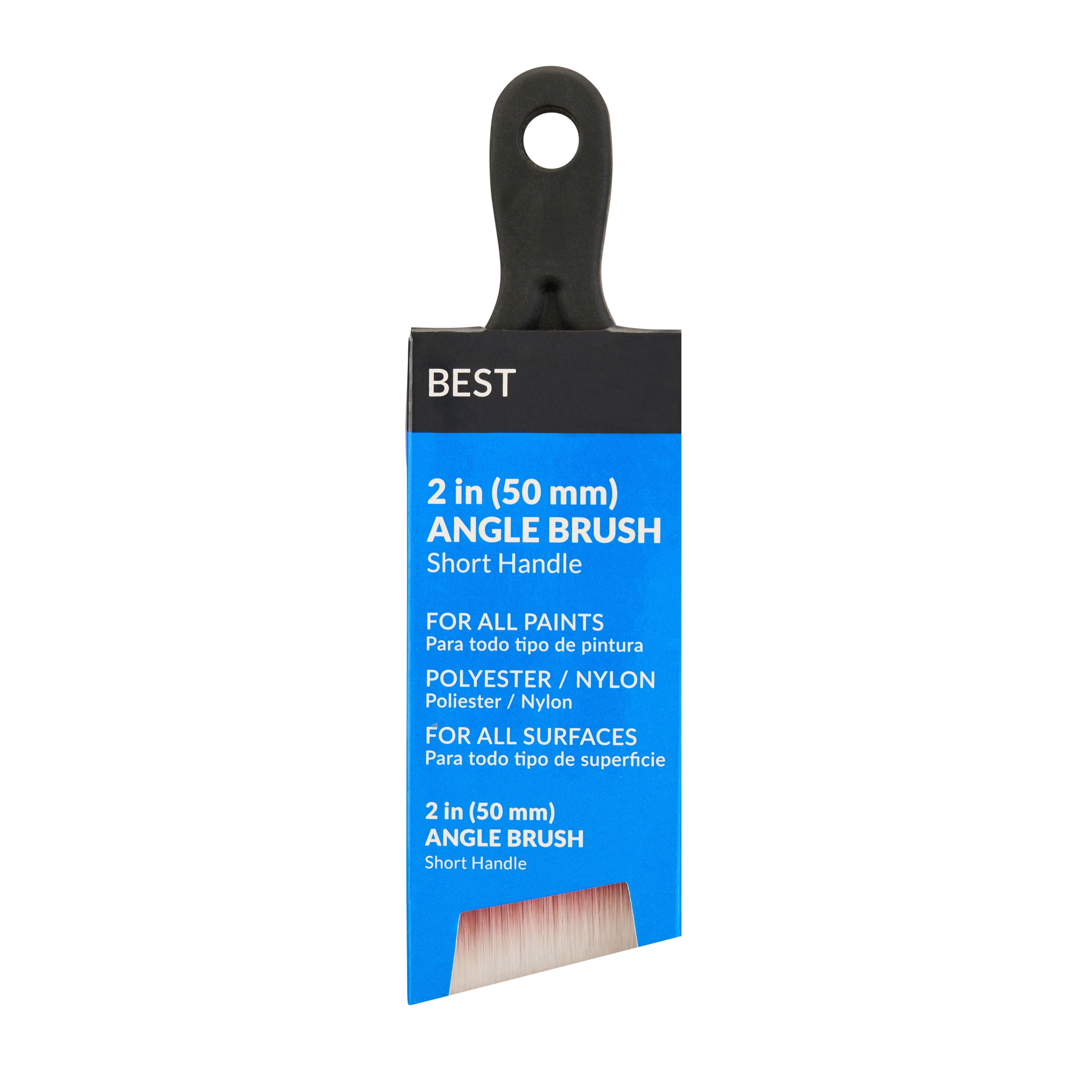 BEST 2" Polyester-Nylon Rubber Short Angle Brush - Walmart.com