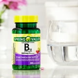 Spring Valley Sublingual Vitamin B12 Microlozenges, 500 mcg, 200 Count ...