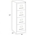 Kingfisher Lane 25" 4-Drawer Metal Letter Width Vertical File Cabinet ...