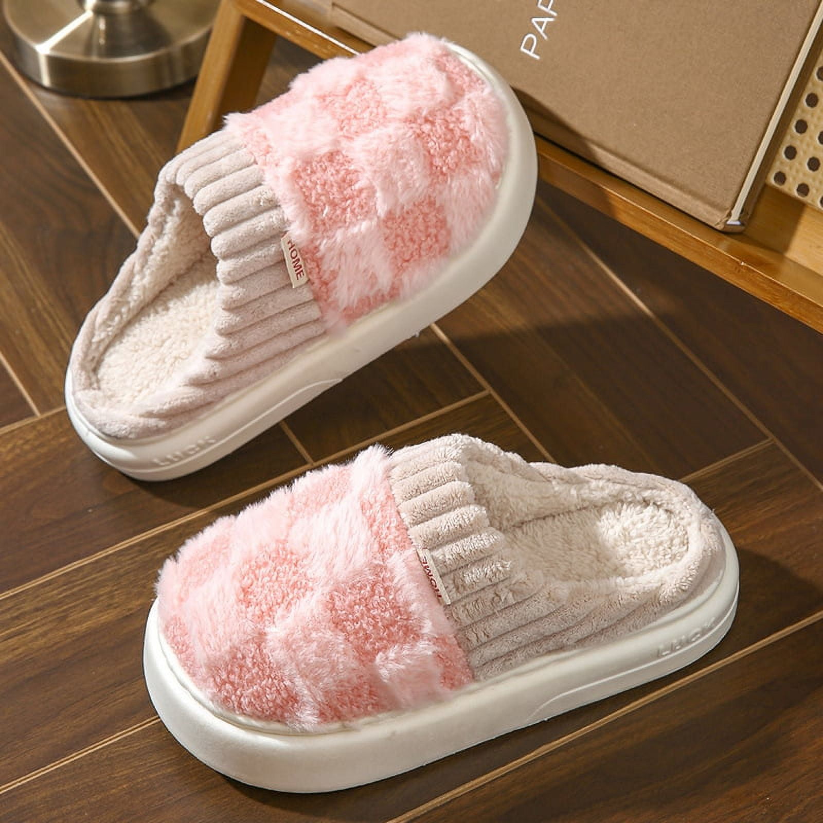 Click here for Dsseng Cotton Slipper Women‘s Non-Slip Plus Cashme... prices