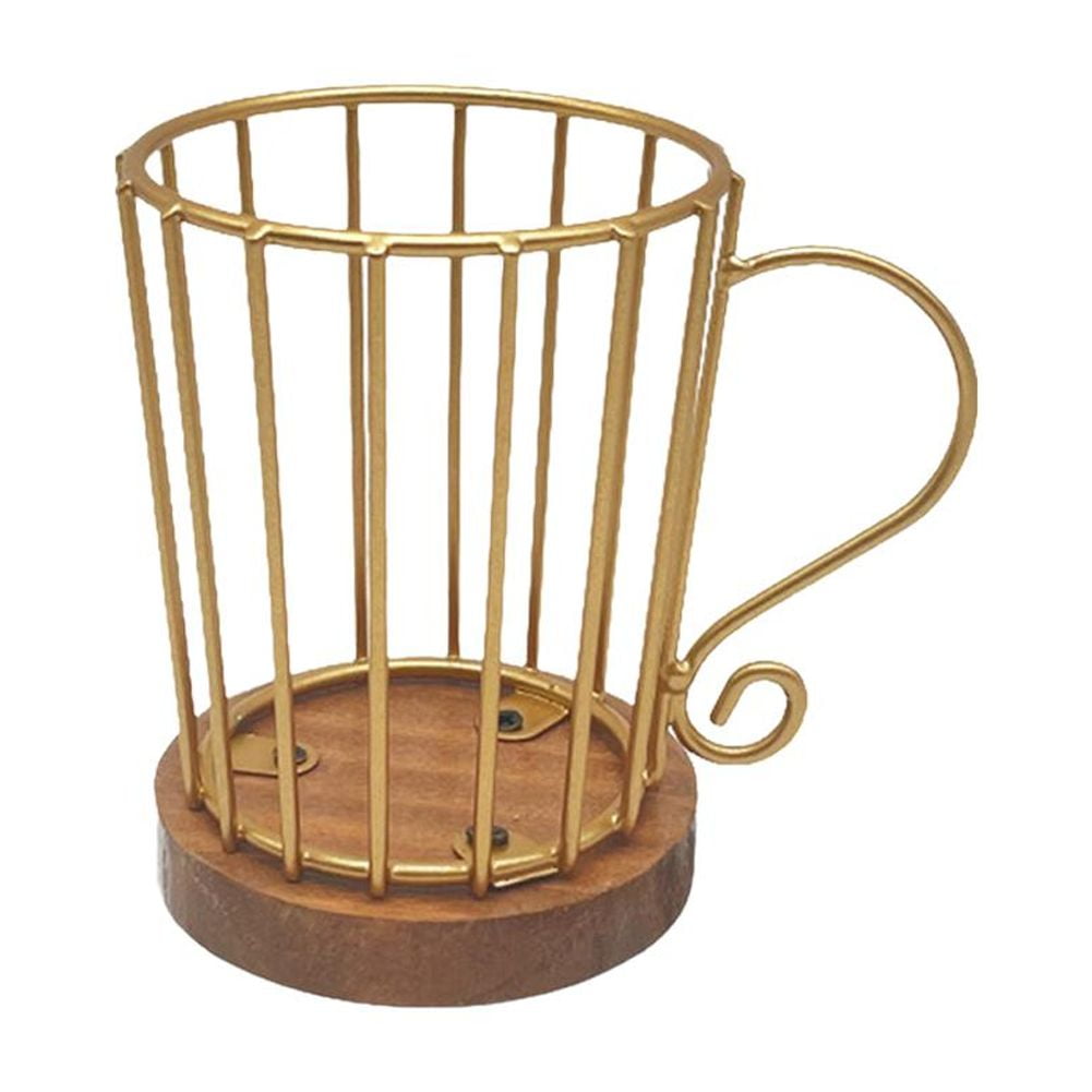 CAIROYAR Portavasos de madera de hierro para cocina, portavasos ...