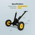 SPECSTAR Adjustable Trailer Dolly, 1500lbs Load Capacity, with 2" Hitch ...