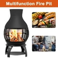 Bali Outdoors Fire Pit Outdoor Wood Burning Chiminea for Patio ...