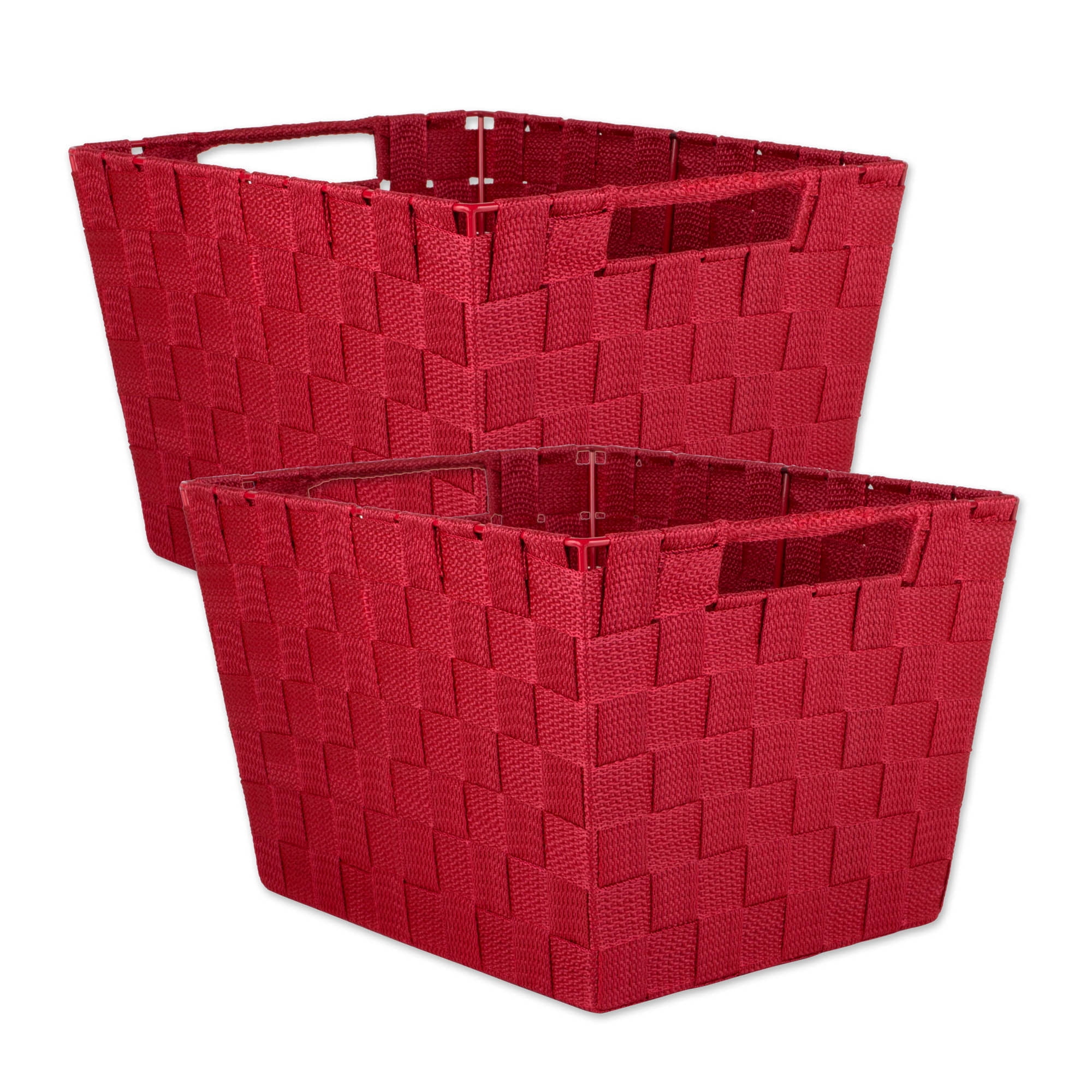 DII Durable Trapezoid Woven Nylon Storage Bin or Basket for Organizing ...