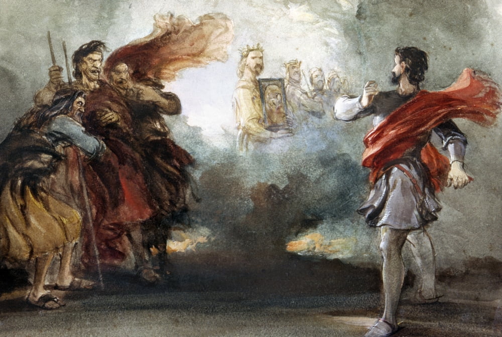 Macbeth And Witches Nmacbeth Meets The Three Witches Oil On Canvas By ...