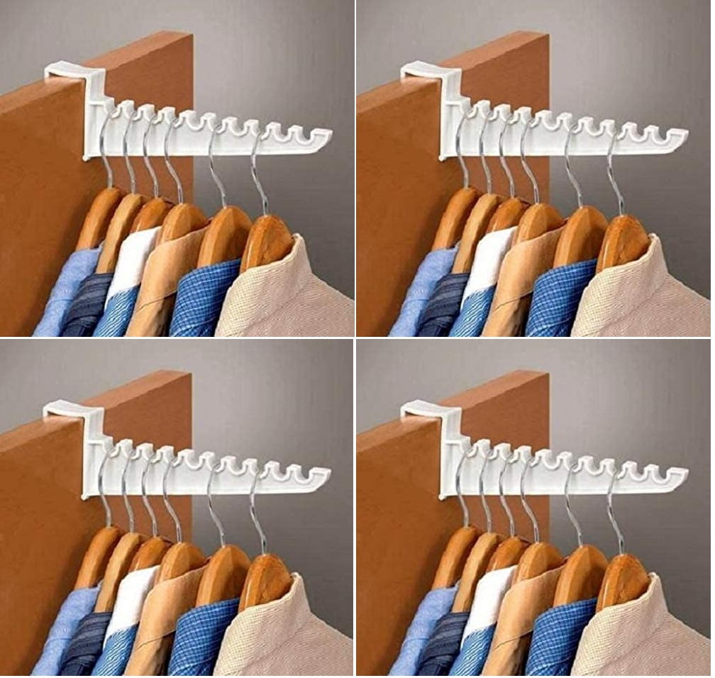 Dependable Industries Inc Essentials 4 Pack Over The Door Valet Hook