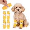 2 Sets of Dog Socks for Dogs Non-Slip Puppy Leg Covers 8 Pack Joint ...