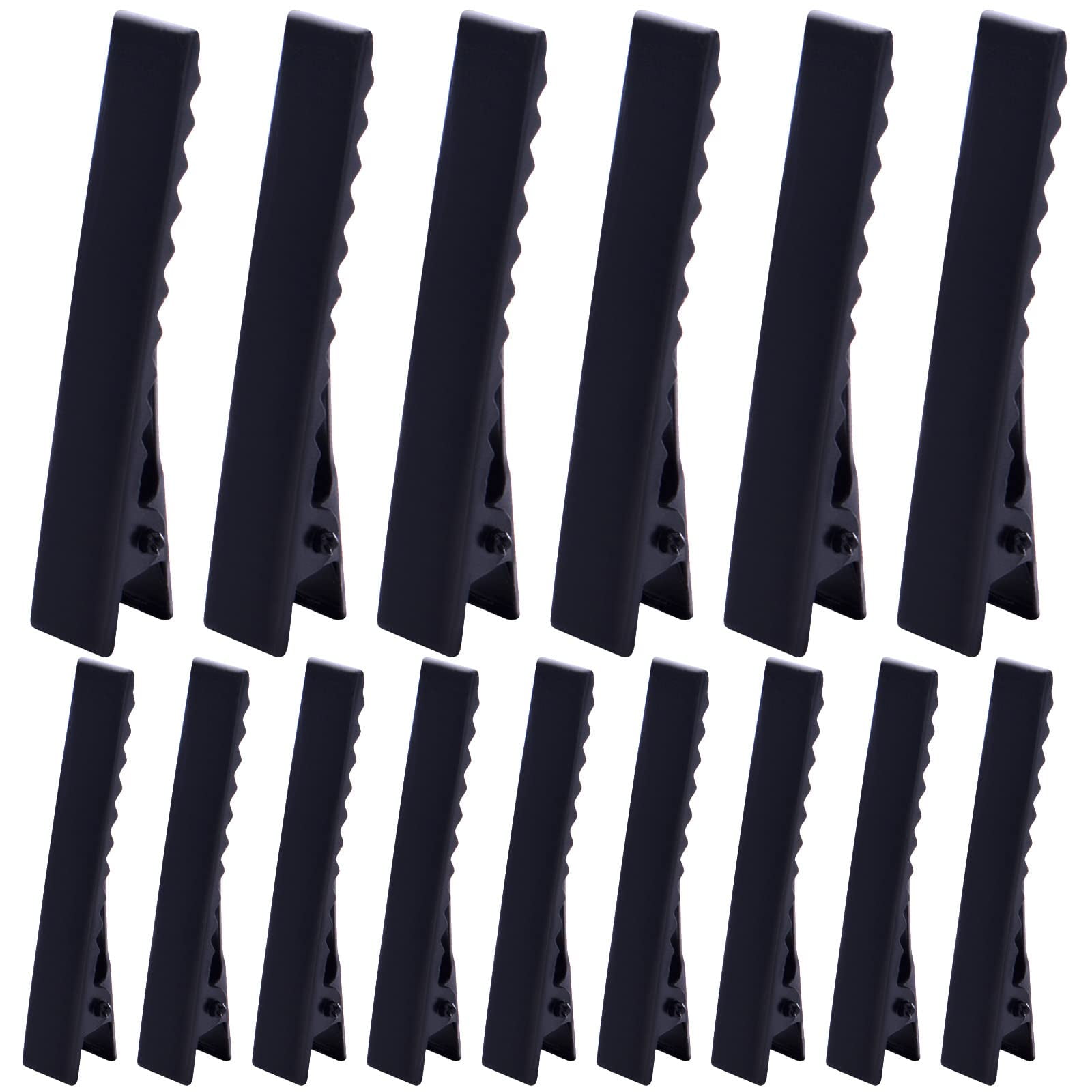 100pcs Metal Alligator Hair Clips Flat Top with Teeth Single Prong ...
