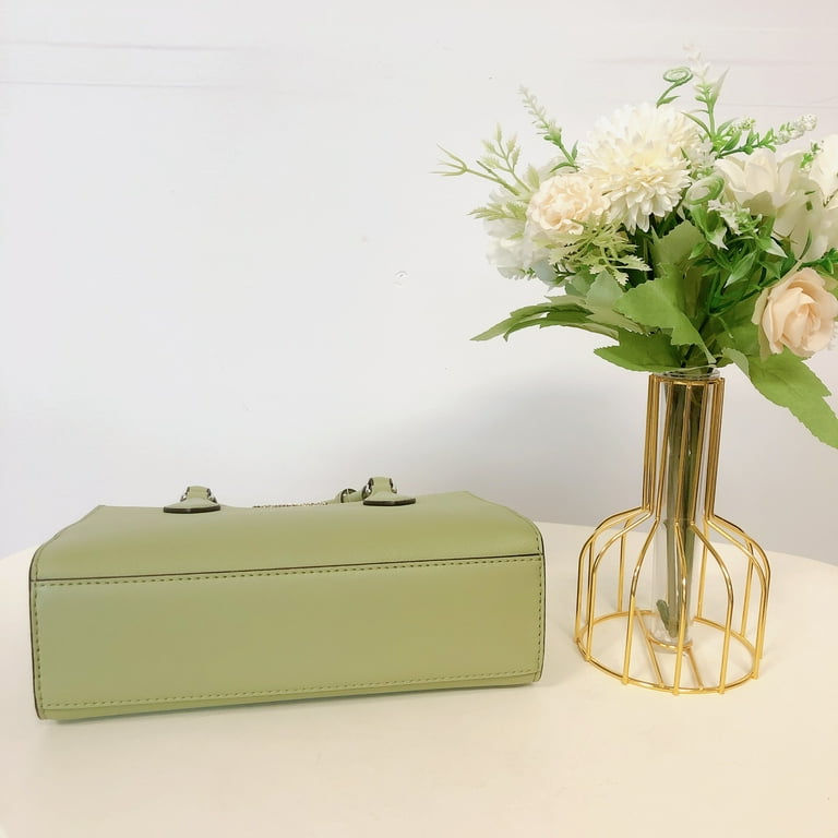 Michael Kors Sheila Small Light Sage Vegan Leather Center Michael Kors Sheila Small Light Sage Vegan Leather Center