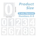 10Pcs 10 Styles Number 0~9 PET Hollow Drawing Painting Stencils ...