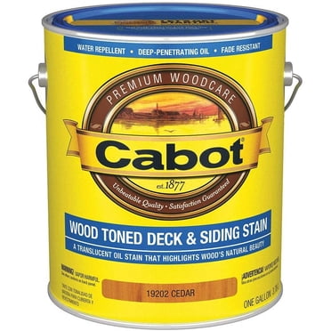 Cabot Creamery Wood Stain Amberwood Toned Flat - Clear Finish - 1 Gal ...