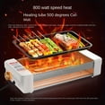4-in-1 Sausage Grill with 3-Hand Plate & Oil Brush, Non-Stick ...