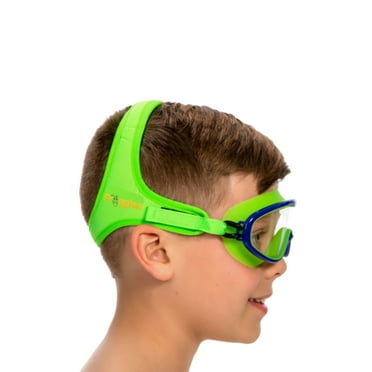 Frogglez Junior Children's Blue Frogz Swim Goggles with Fabric Strap ...