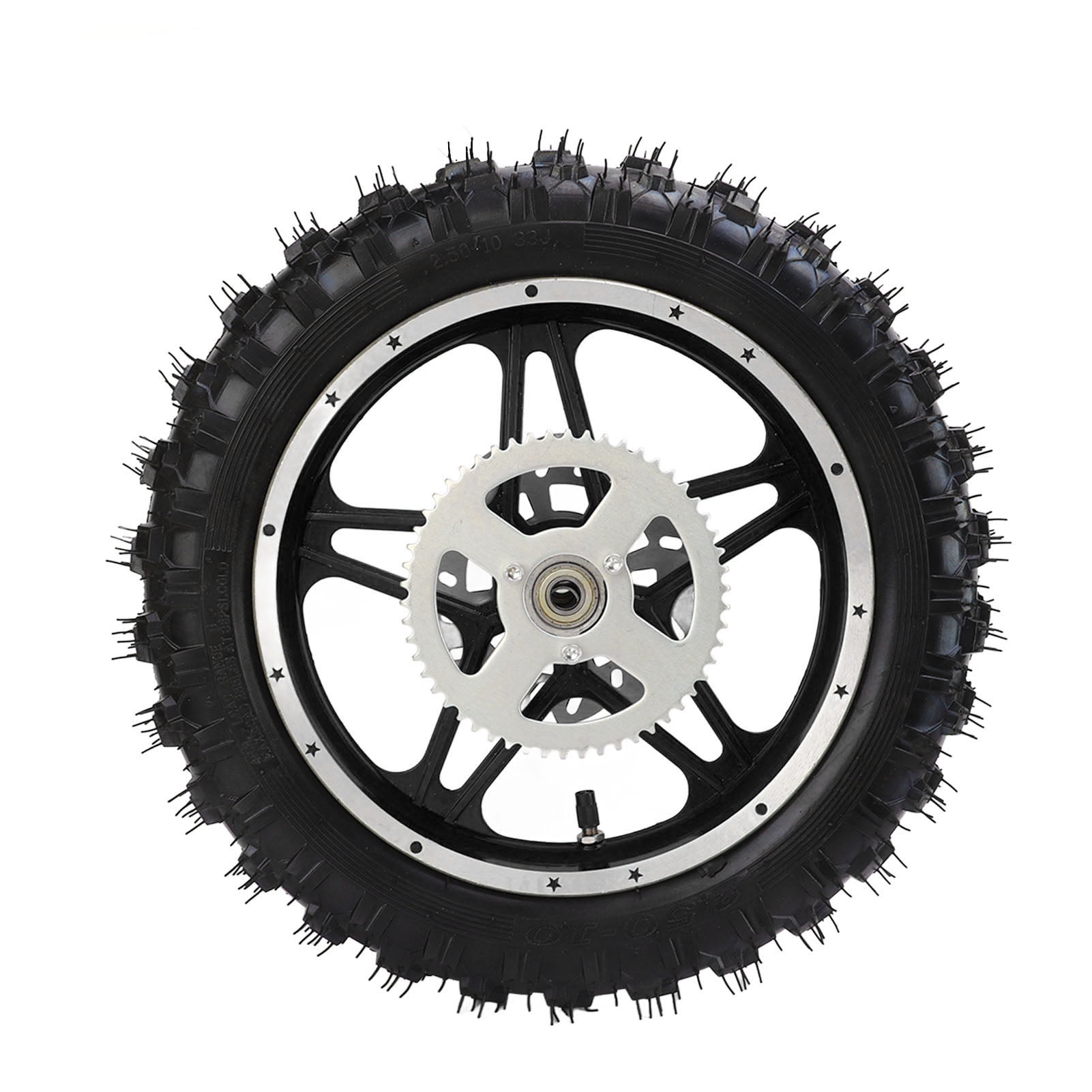 Rueda trasera de moto de cross, Metal de goma 2,5-10 con conjunto de ...
