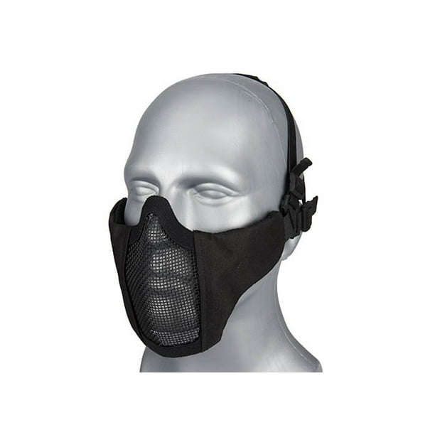 WoSporT Steel Mesh Nylon Lower Face Mask ( Black ) - Walmart.com