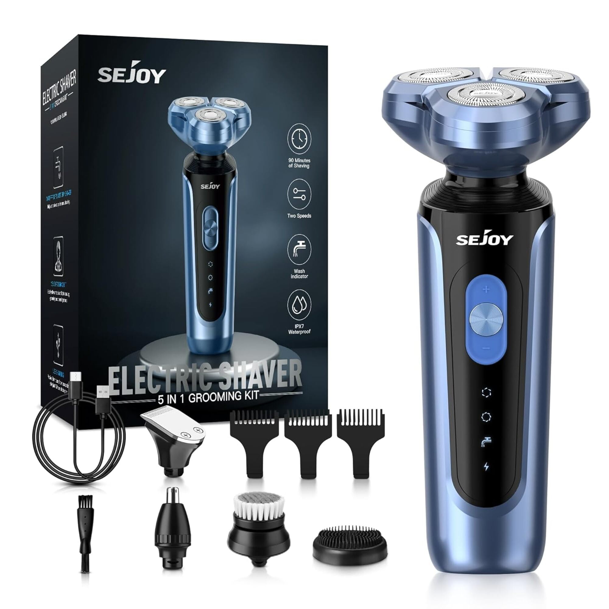 Click here for Intexca 5-In-1 Electric Shaver For Men - Rechargea... prices