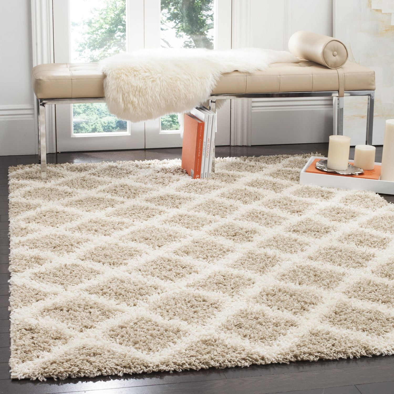 Click here for Safavieh Layla Geometric Plush Shag Area Rug 4 Ft.... prices