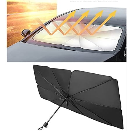 Car Windshield Sun Shade Device Isolation Heat UV Foldable Umbrella ...