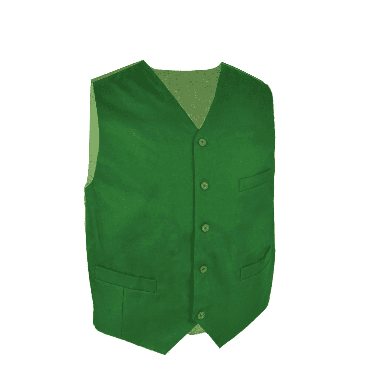 Umo Lorenzo Green Poly Twill Vest-Large - Walmart.com