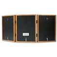 Lawrence Frames Nutmeg Wood Triple Picture Frame, 5x7, Hinged, Gallery ...