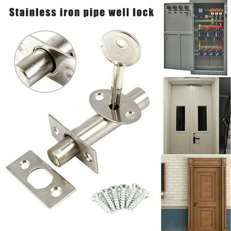 2 Set Stainless Steel Door Security Dead Bolts + Fitting Key Mortice ...