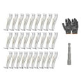BIBABLYKE 28Pcs Gutter Hangers Heavy Duty Concealed Rain Gutter ...