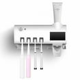 NIFFPD Automatic Toothpaste Dispenser， Toothbrush Holder，Wall Mounted ...