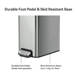 Better Homes & Gardens Stainless Steel Slim Step Trash Can, 2.6 Gallon ...
