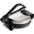 Electric Tortilla Maker - 10" Roti, Flatbread, Non-Stick Cooking Plates ...