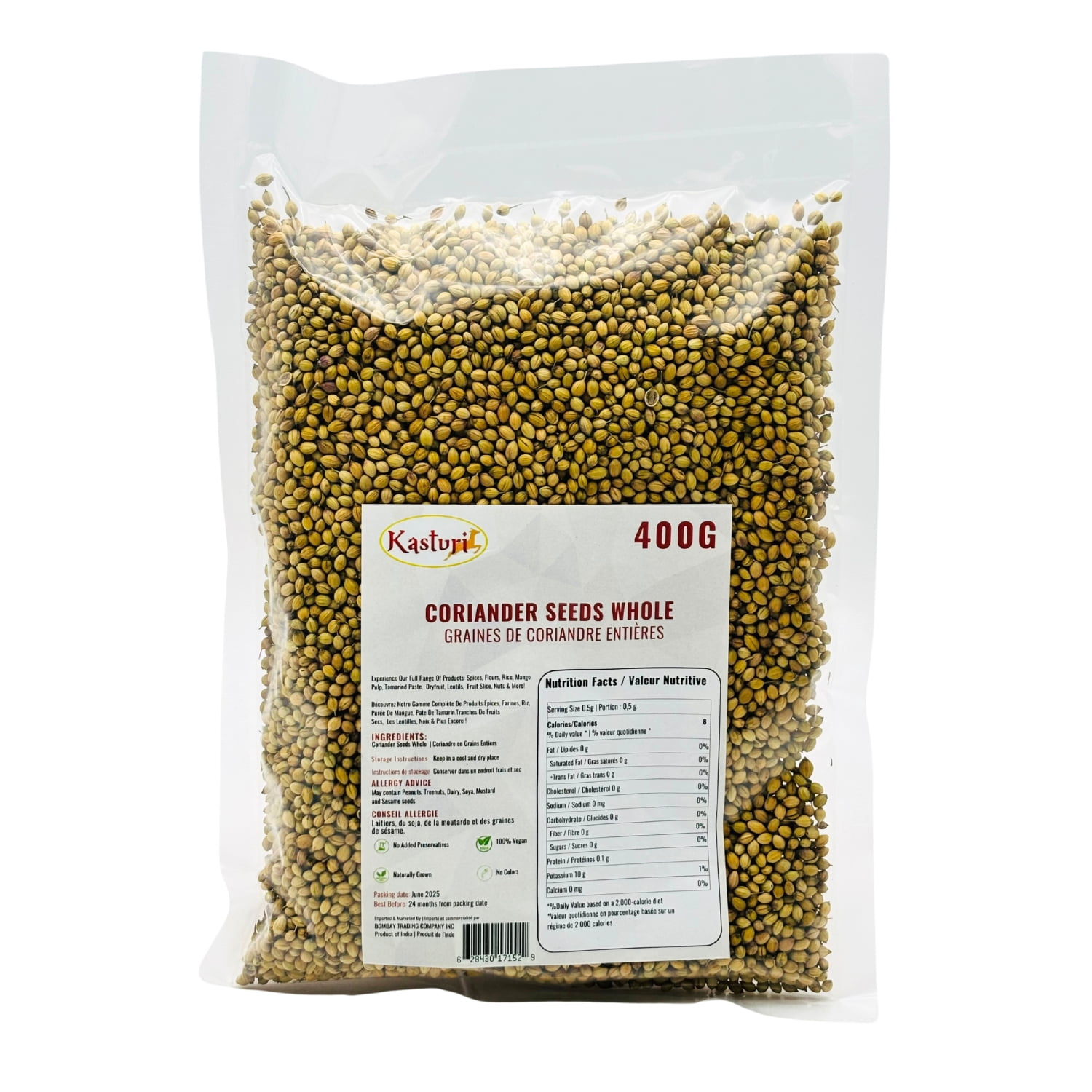 Click here for Kasturi Coriander Seeds Whole 400g 400 Gram prices