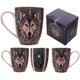 Pacific Giftware 4" Wilde One Wolf New Bone China Porcelain Coffee ...