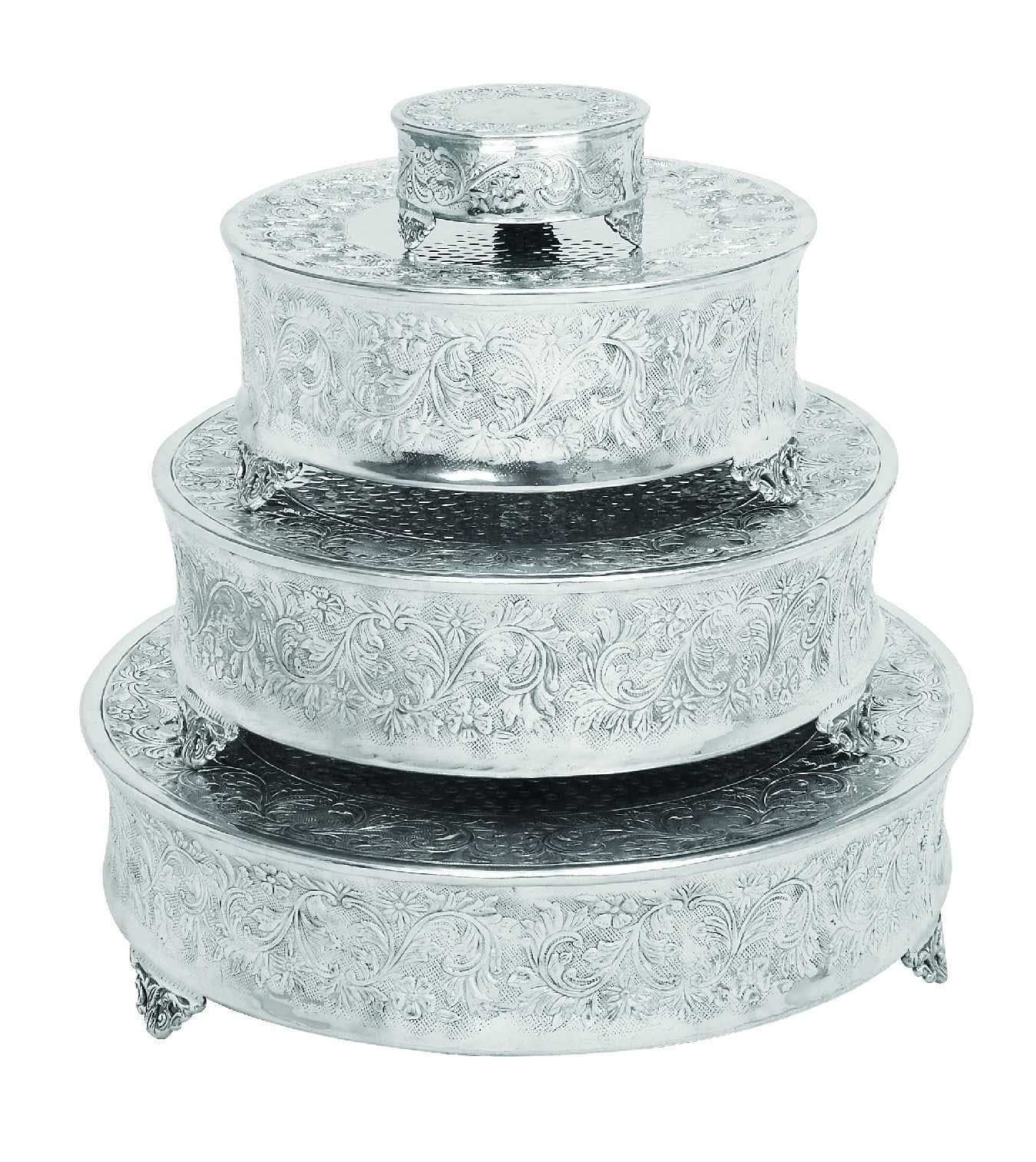 Aluminum Cake Stand Set Of 4 For Stylish Host - Walmart.com