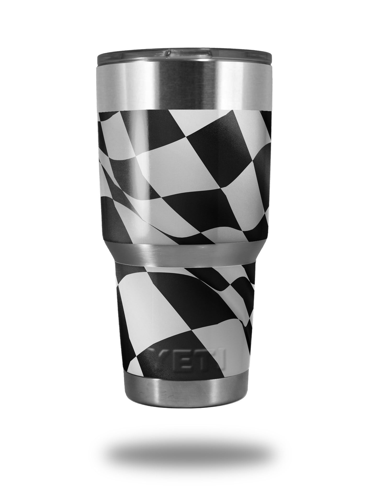 Skin Decal Wrap for Yeti Tumbler Rambler 30 oz Checkered Racing Flag ...