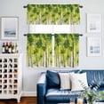 Birch Tree Kitchen Curtains Set for Windows, Spring Summer Art Forest ...