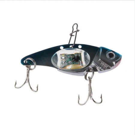 LED Fishing Flash Light Sinking Lure Bait Deepwater Crank Bass Pike ...
